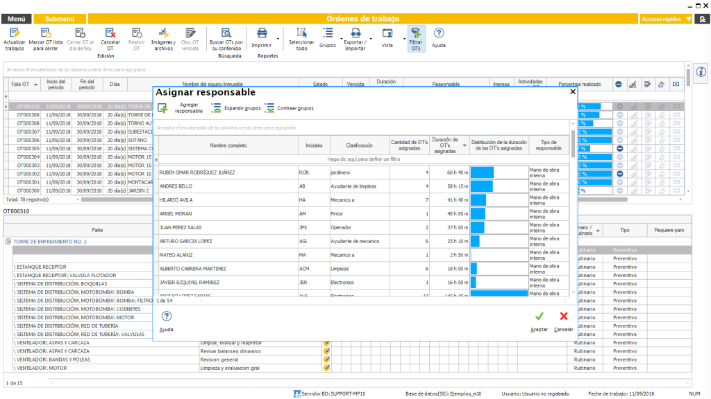 Generar órdenes de trabajo – Centro de aprendizaje